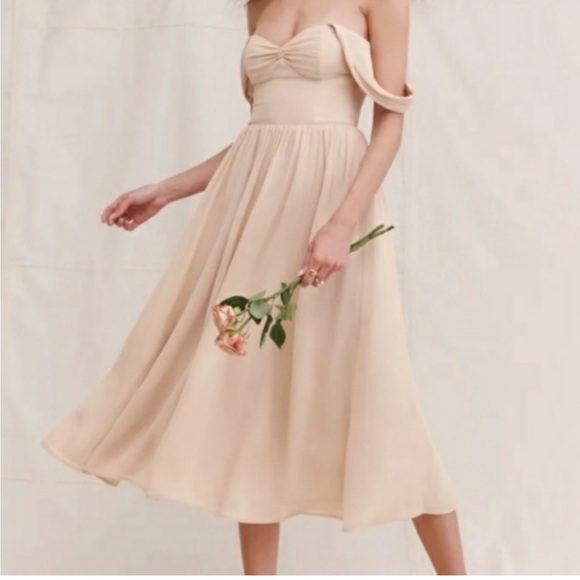 Reformation | Dresses | Reformation Violet Dress In Champaign Color ...